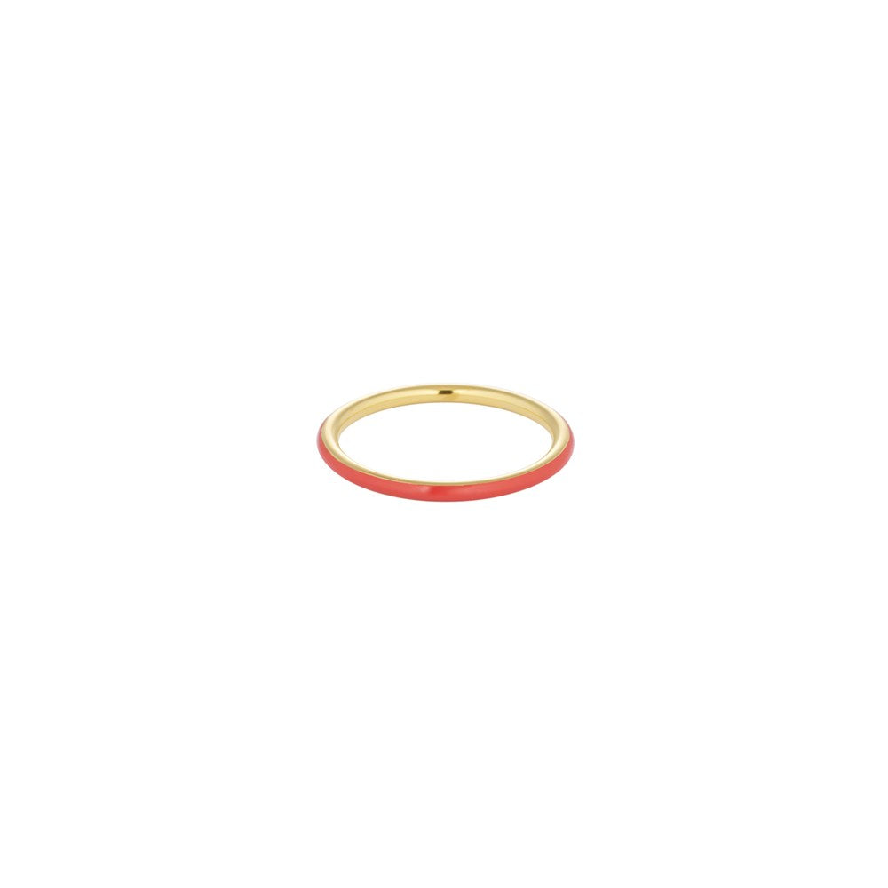Classic Stack Ring - Coral – Design Letters DKK